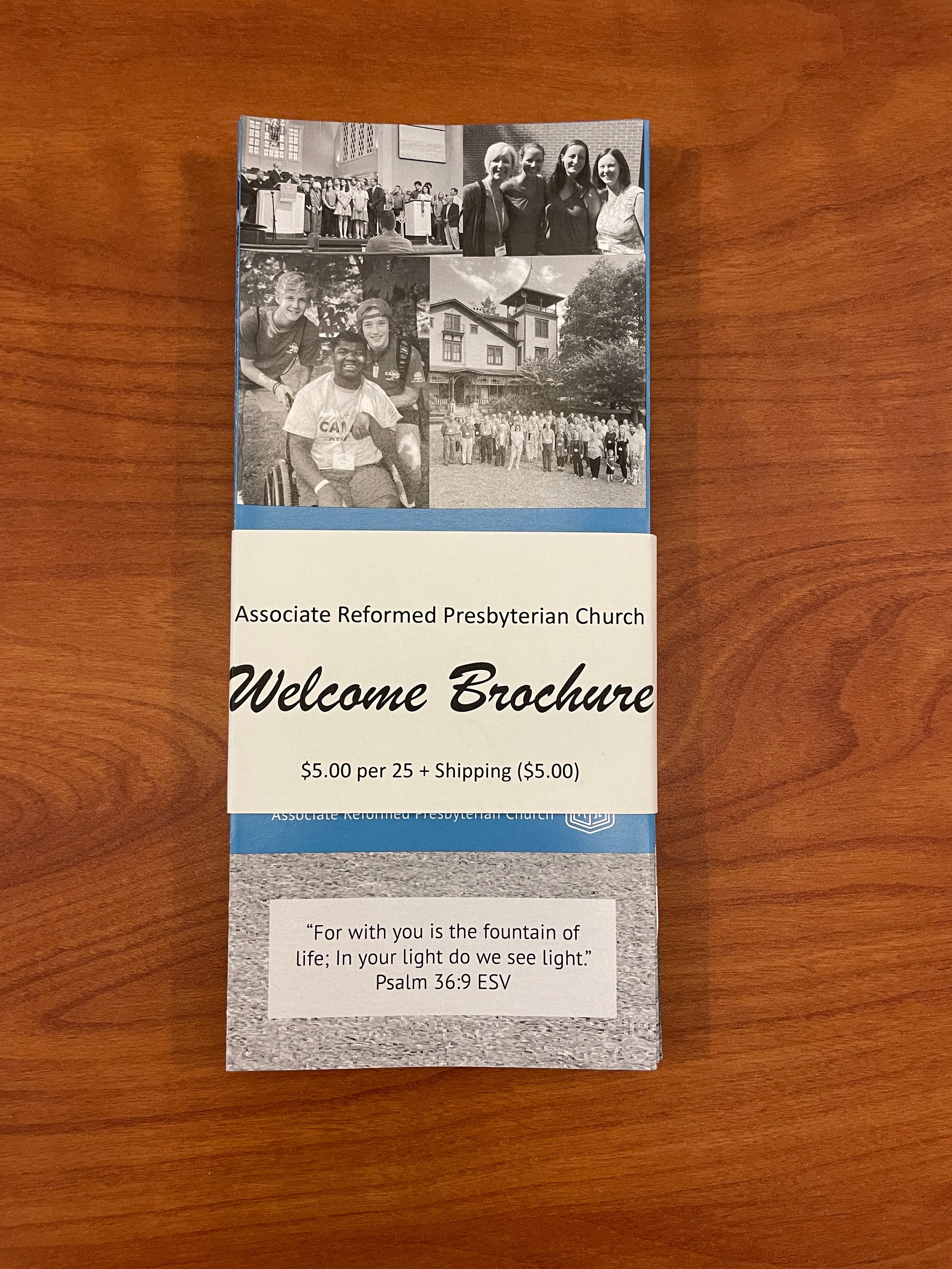 church welcome leaflets